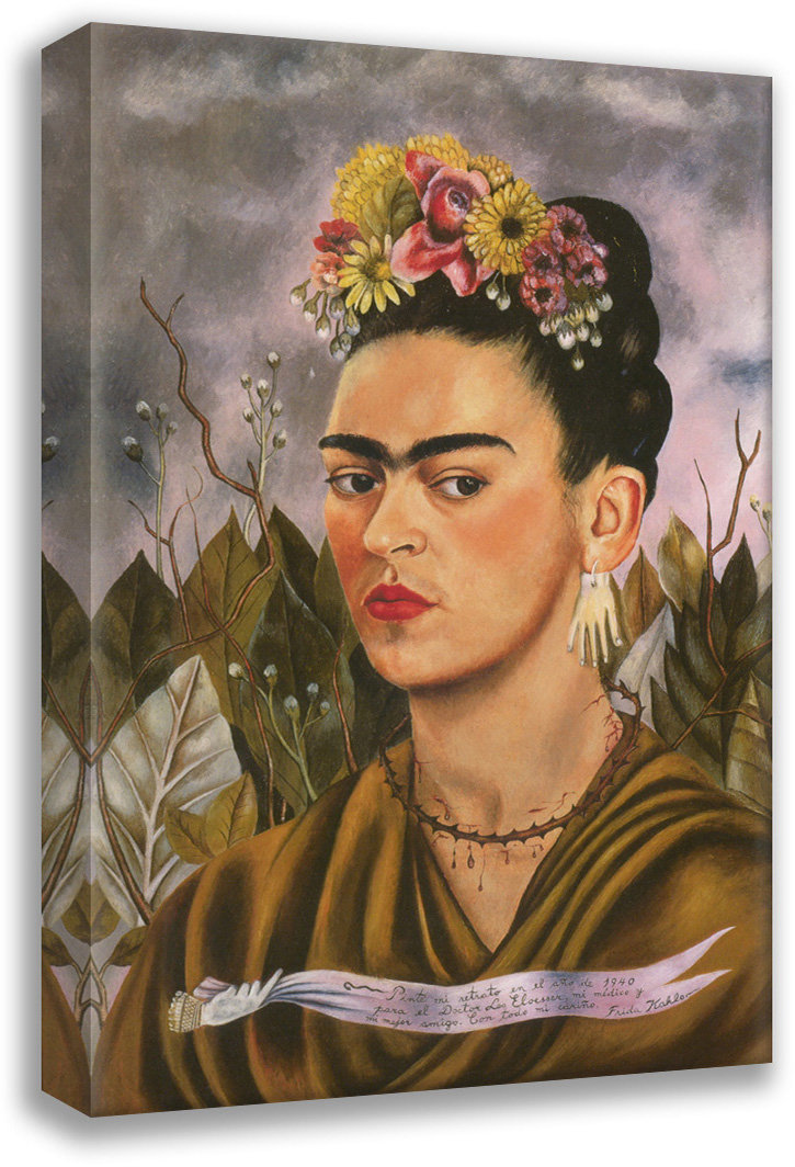 Lark Manor Self Portrait Dedicated to Dr Eloesser by Frida Kahlo ...