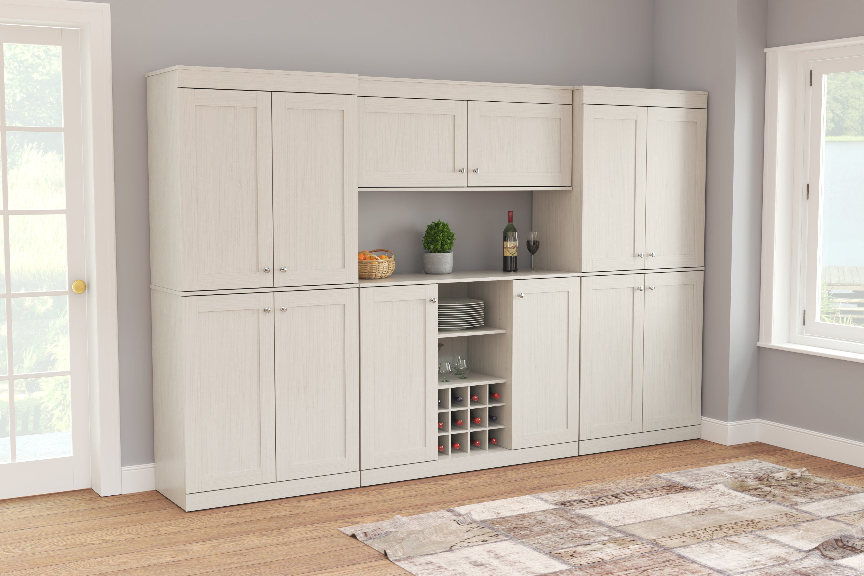 Lark Manor Anaiz 4-Piece Buffet 71" Kitchen Pantry & Reviews - Wayfair ...