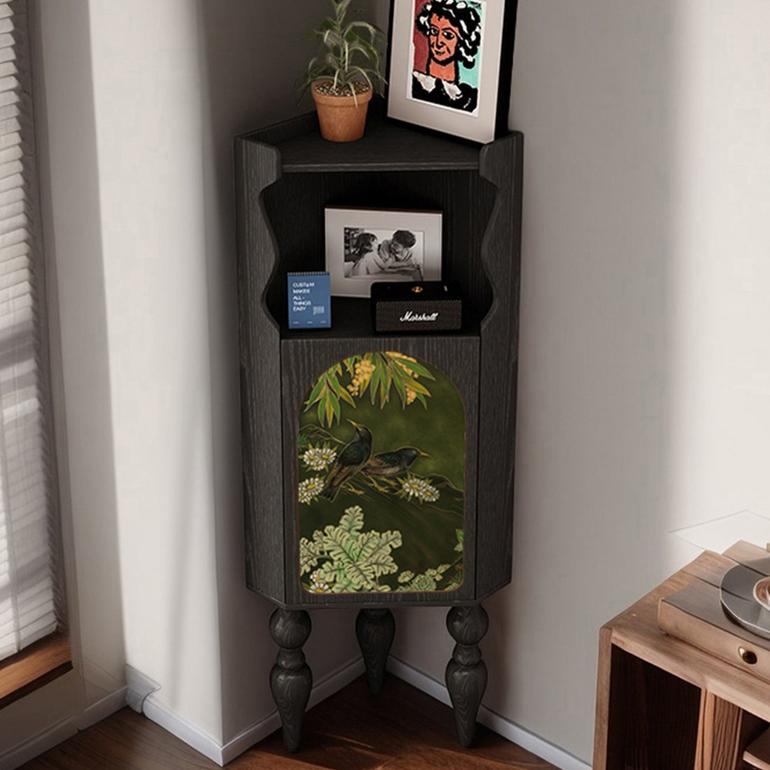 DURBIL French style triangular corner bookcase | Wayfair