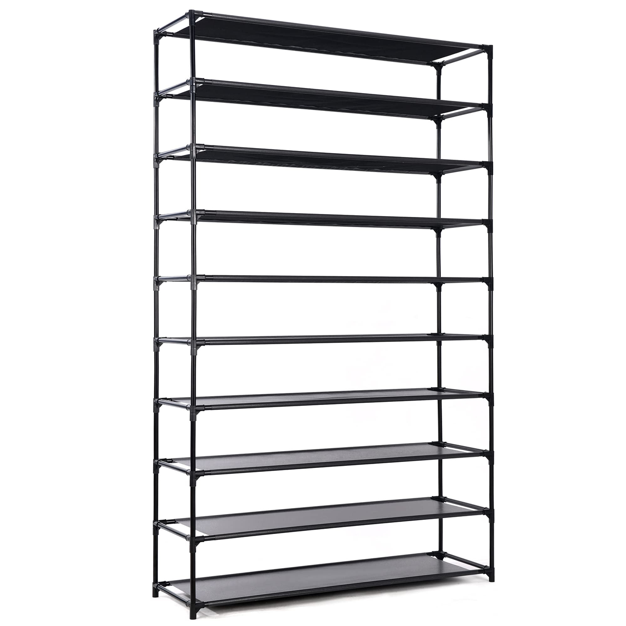 Rebrilliant 50 Pairs Shoe Rack,10 Tiers Shoe Rack Organizer For Bedroom ...