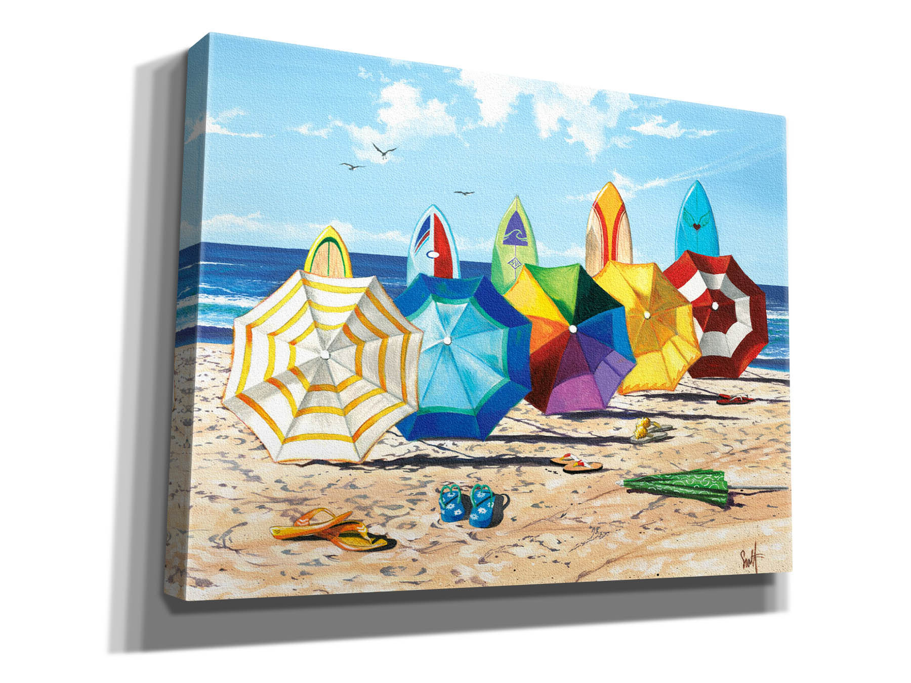 Dovecove 'Brellas & Boards' by Scott Westmoreland Canvas Wall Art | Wayfair