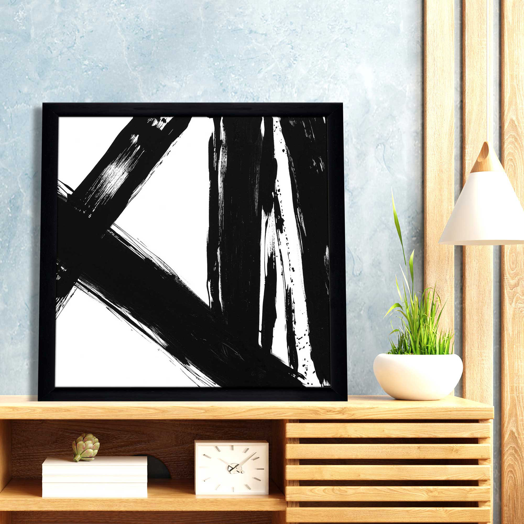 Orren Ellis Strokes in Noir II by Megan Morris - Single Picture Frame ...