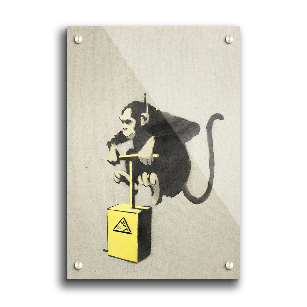 East Urban Home Monkey Detonator by Banksy - Unframed Graphic Art ...