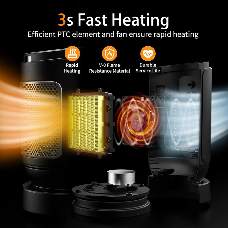 VITESSE Electric Ceramic Space Heater,1500W & Reviews | Wayfair