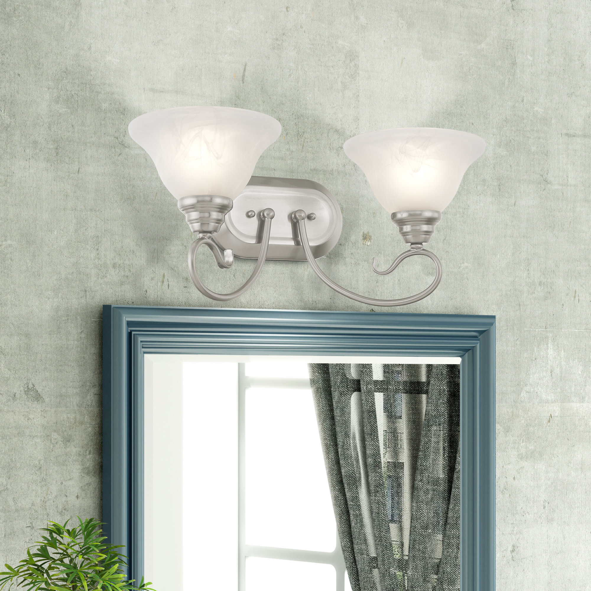 Lark Manor™ Aquala 2-Light Vanity Light & Reviews | Wayfair