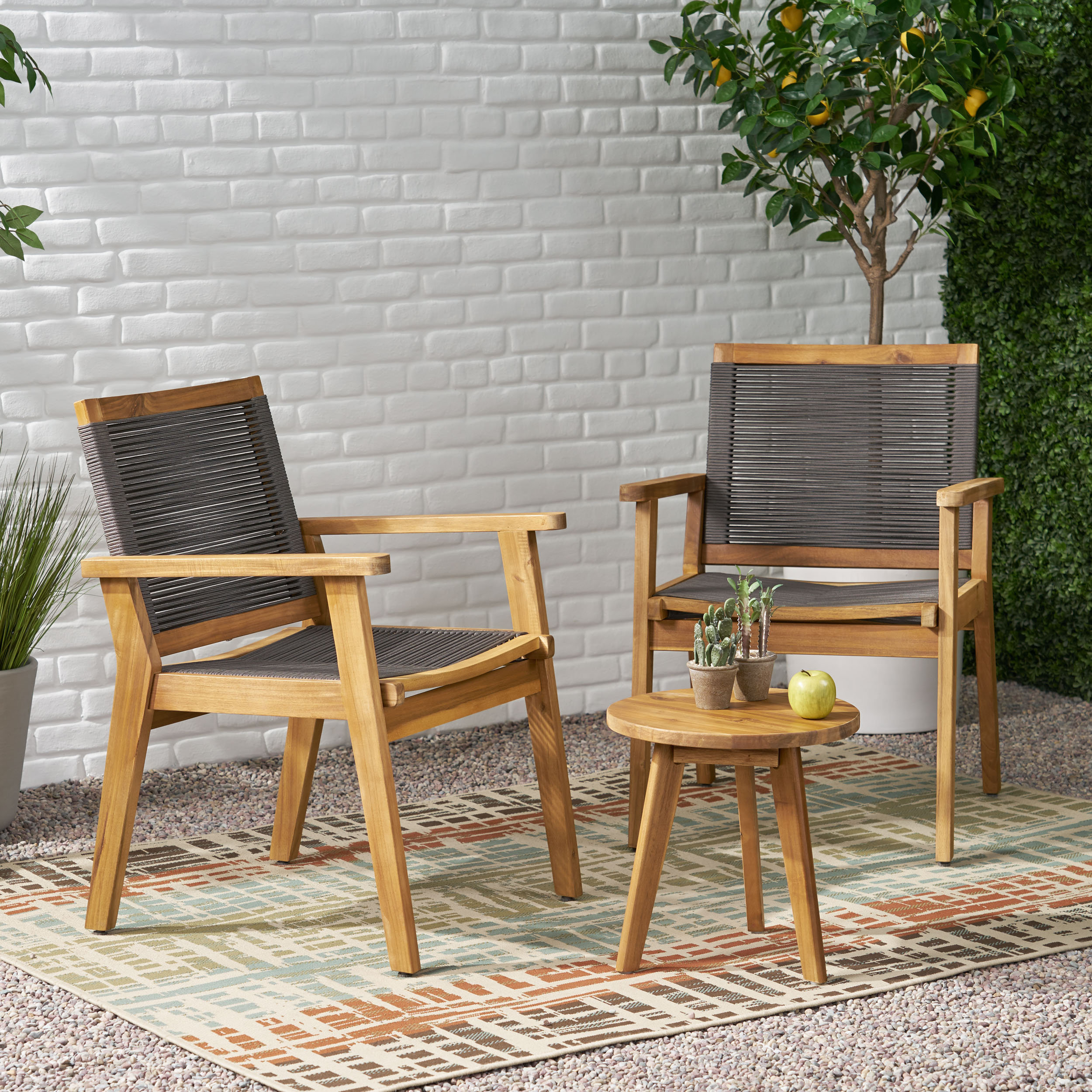 Corrigan Studio® Natalia 3 Piece Bistro Set & Reviews | Wayfair