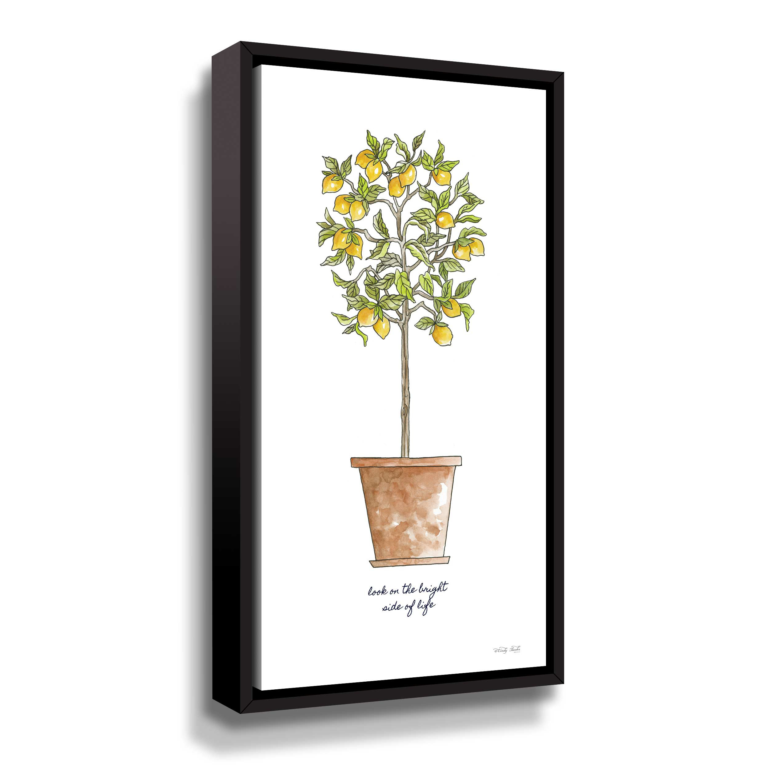 Winston Porter Bright Side - Graphic Art on Canvas | Wayfair
