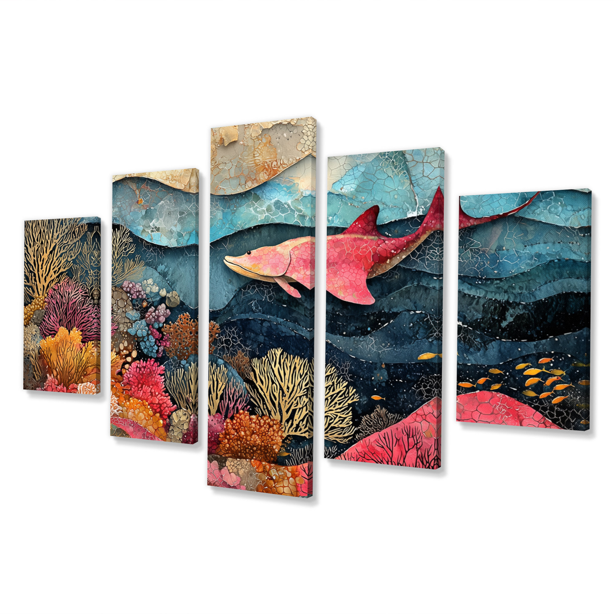 Highland Dunes Abstract Stingray In Aquarium Collages III - Stingray ...