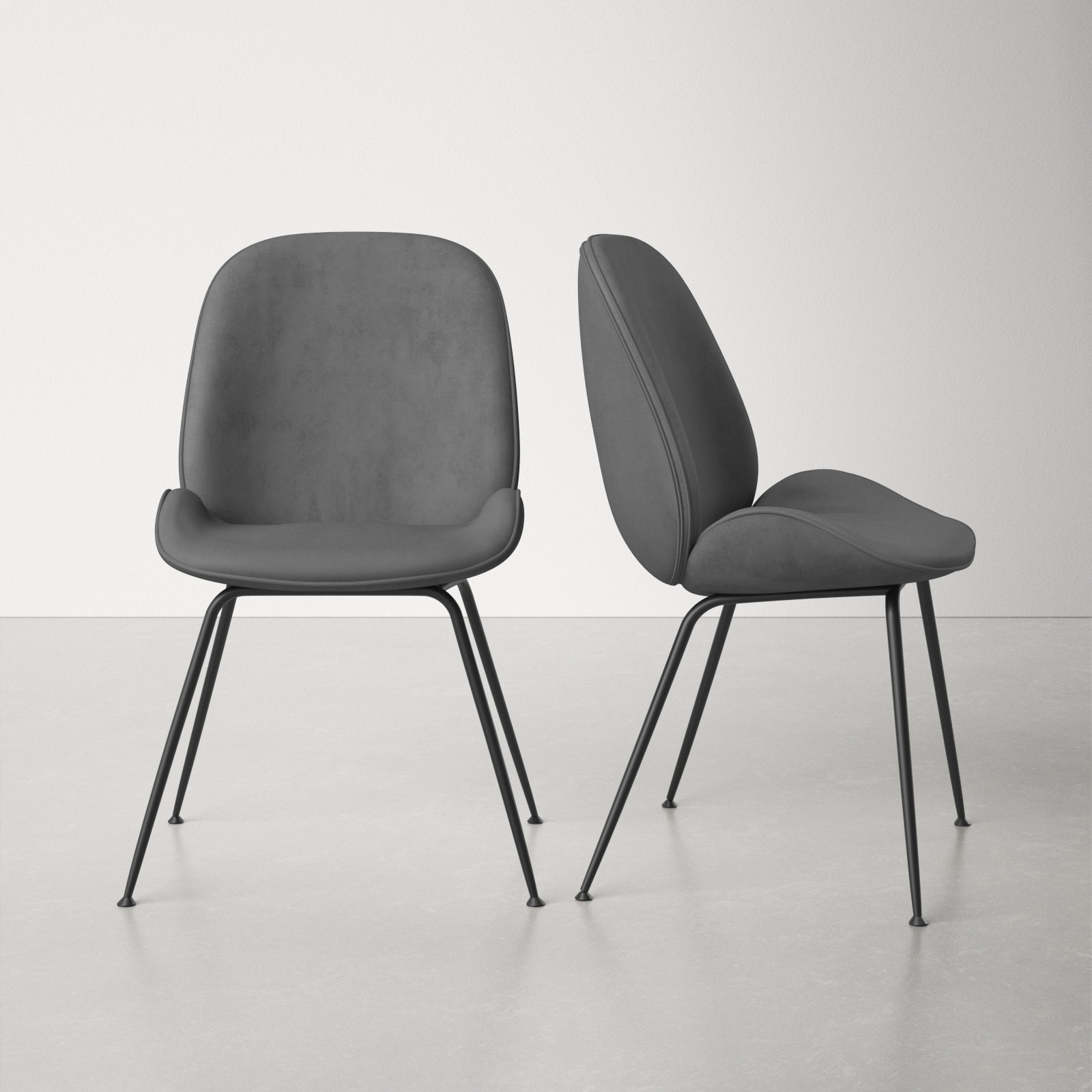 AllModern Amelie Velvet Side Chair & Reviews | Wayfair