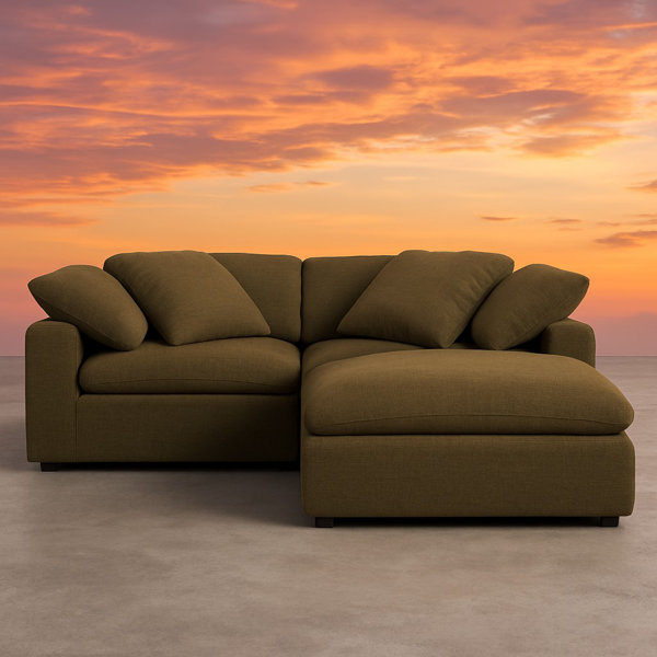 Home by Sean & Catherine Lowe Fluff 89" Reversible Sectional | Wayfair