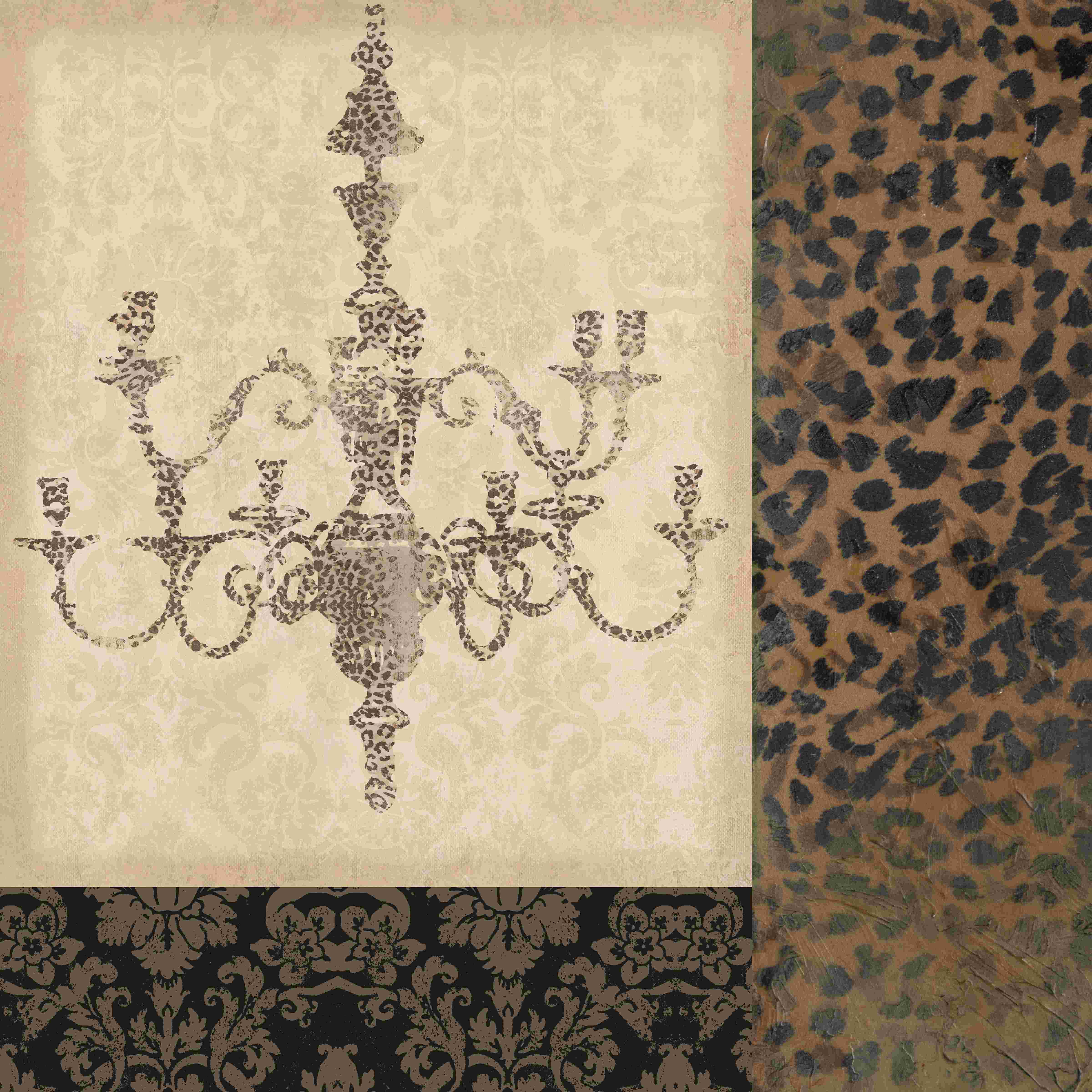 House of Hampton® Chandelier Patterns 2 - Wrapped Canvas Graphic Art ...