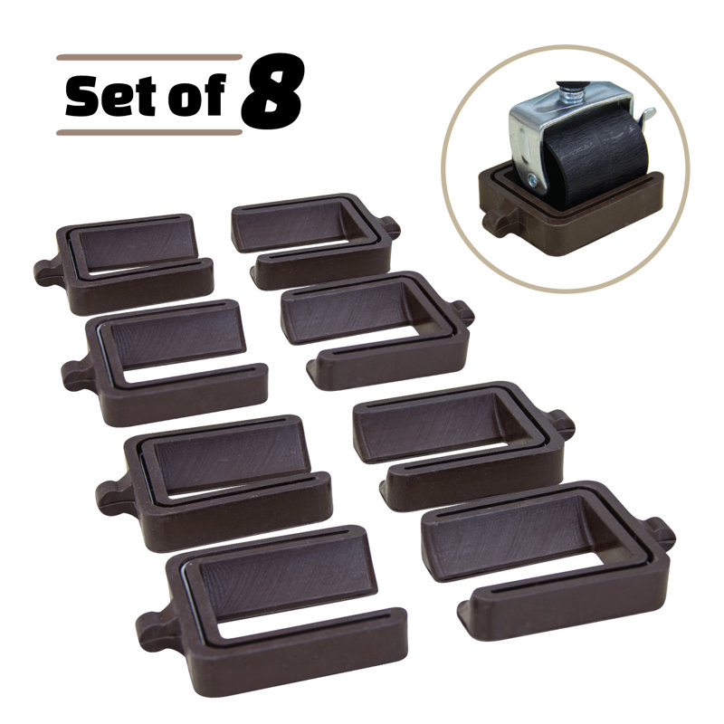 InRoom Designs Rubber Bed Wheel Stopper | Wayfair