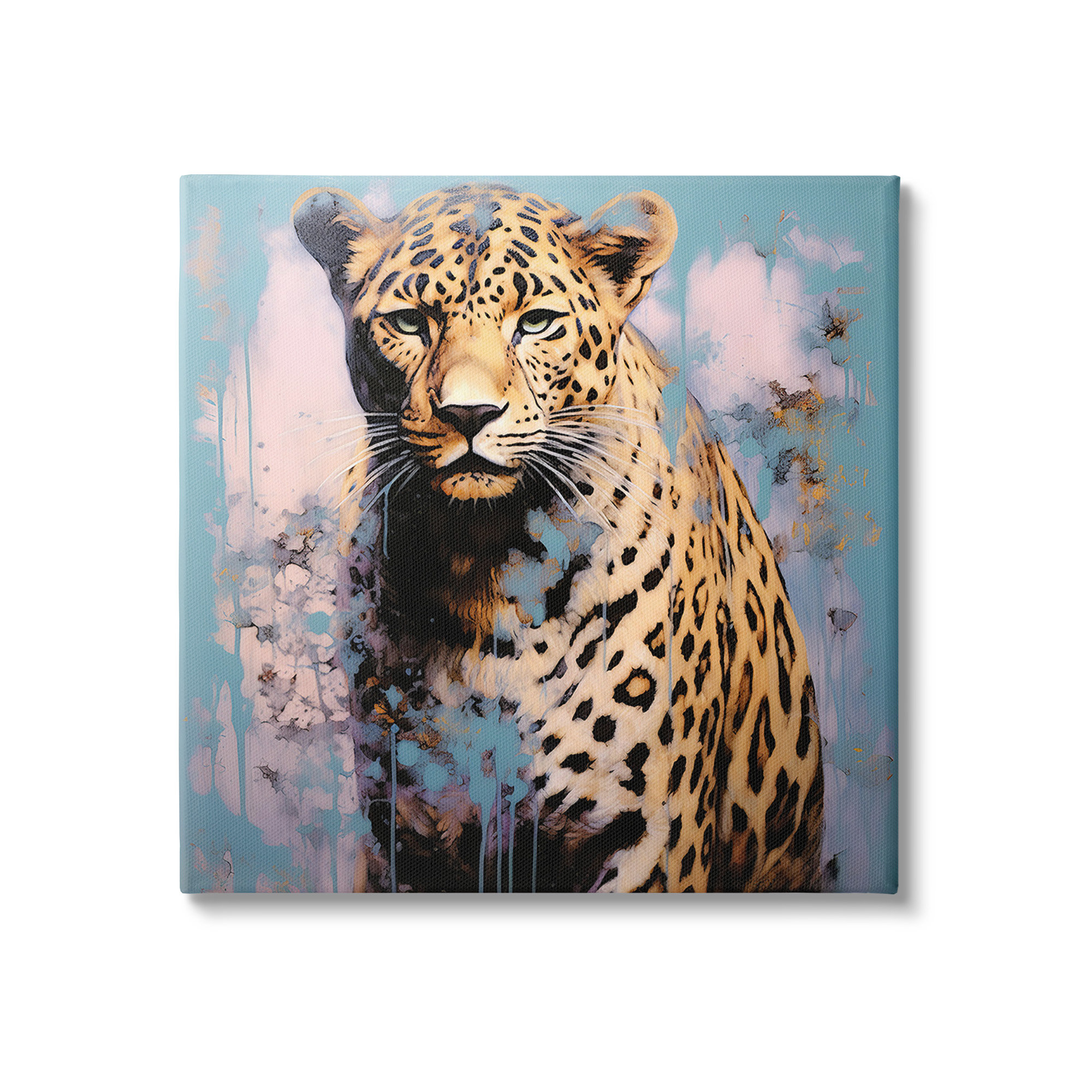 Mercer41 " Cheetah & Abstract Hues Wrapped Canvas " by Lazar Studio on ...