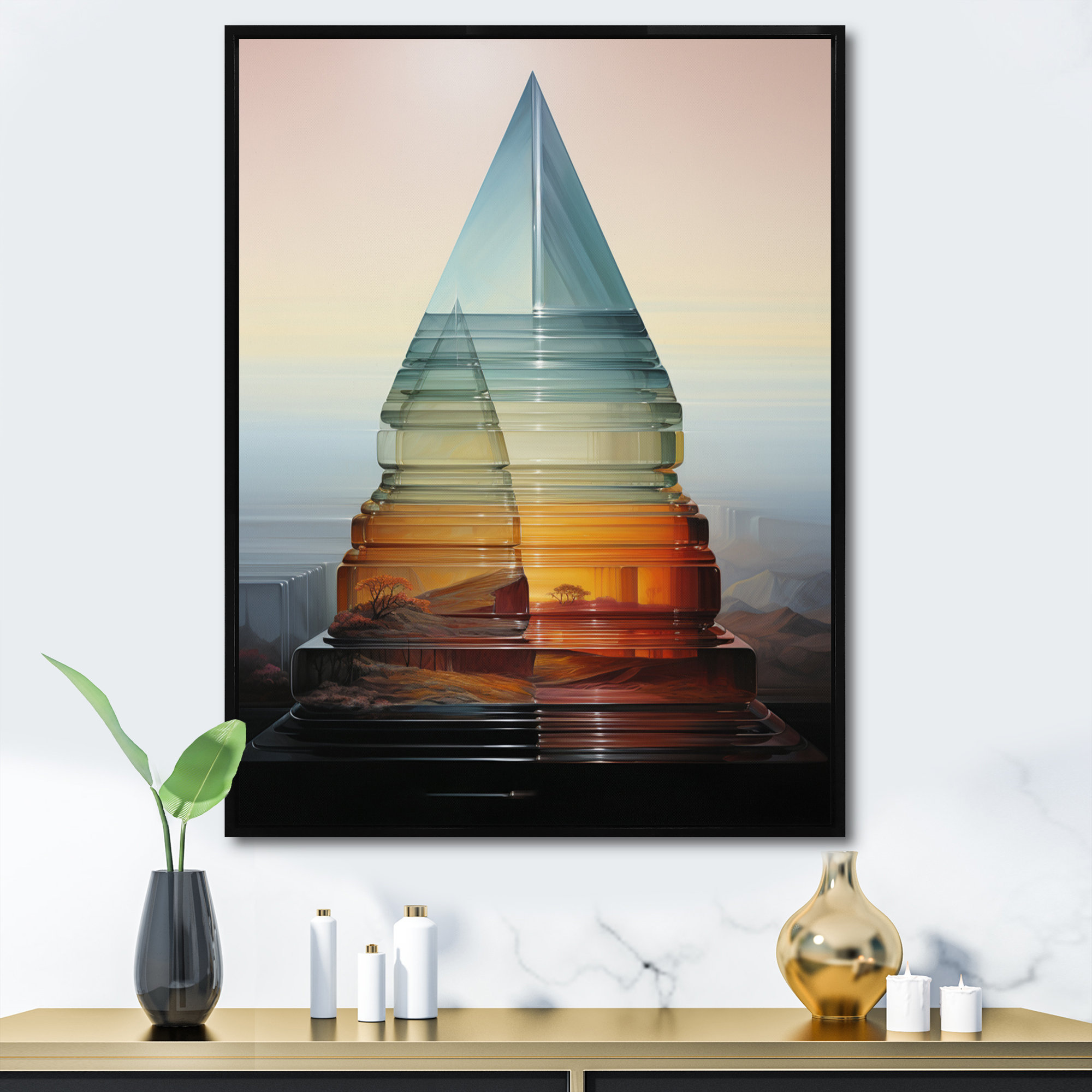 Latitude Run® Hardedge Art Translucent Transitions - Abstract Canvas ...