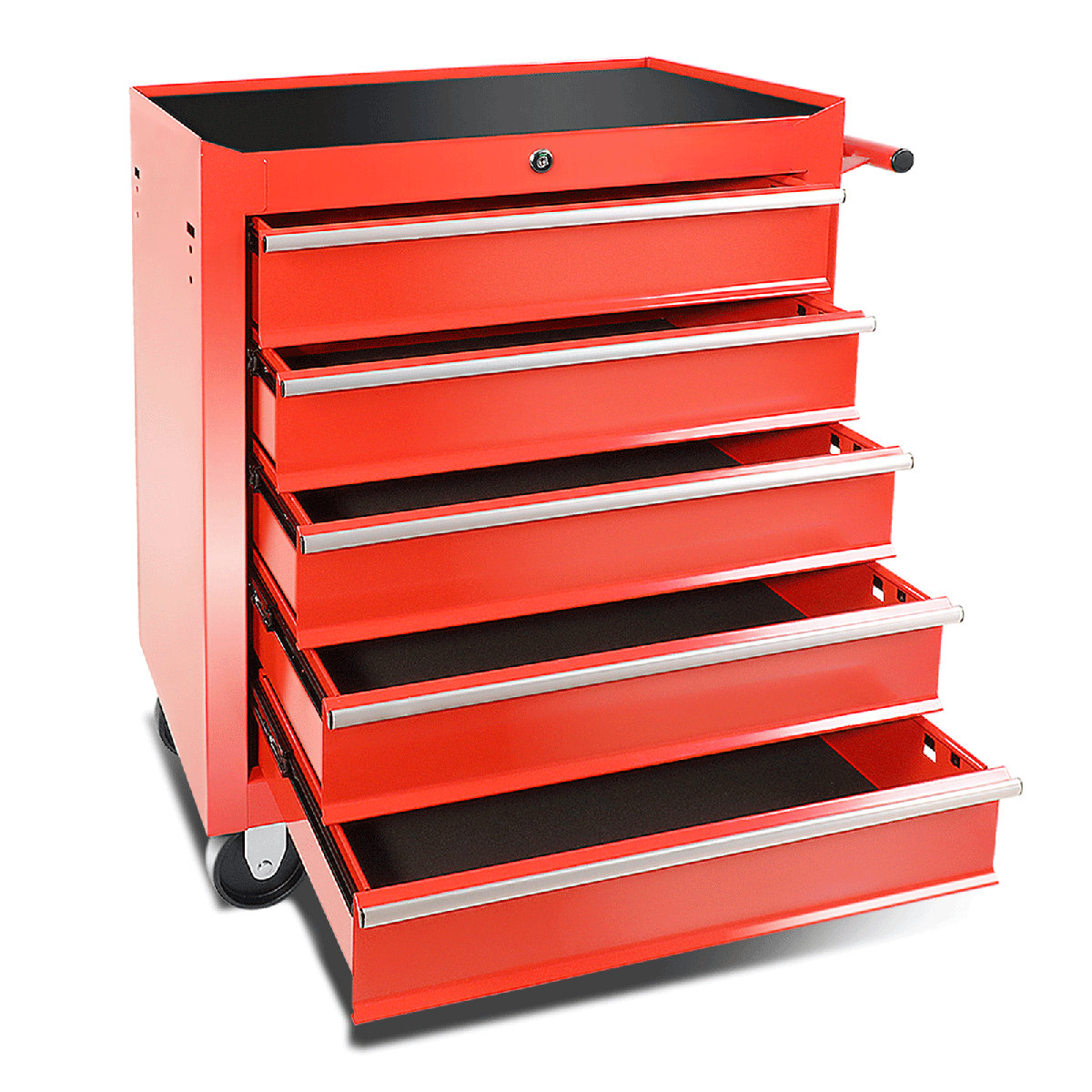 WFX Utility™ 5-Drawer Rolling Tool Chest With Lock, Tool Cart Storage ...