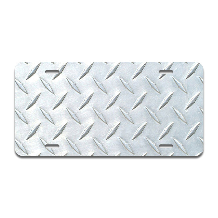 SignMission Diamond Plate Aluminum Plate Frame | Wayfair