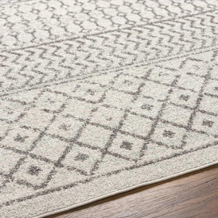The Twillery Co.® Bernhard Global Ivory/Gray Area Rug & Reviews | Wayfair