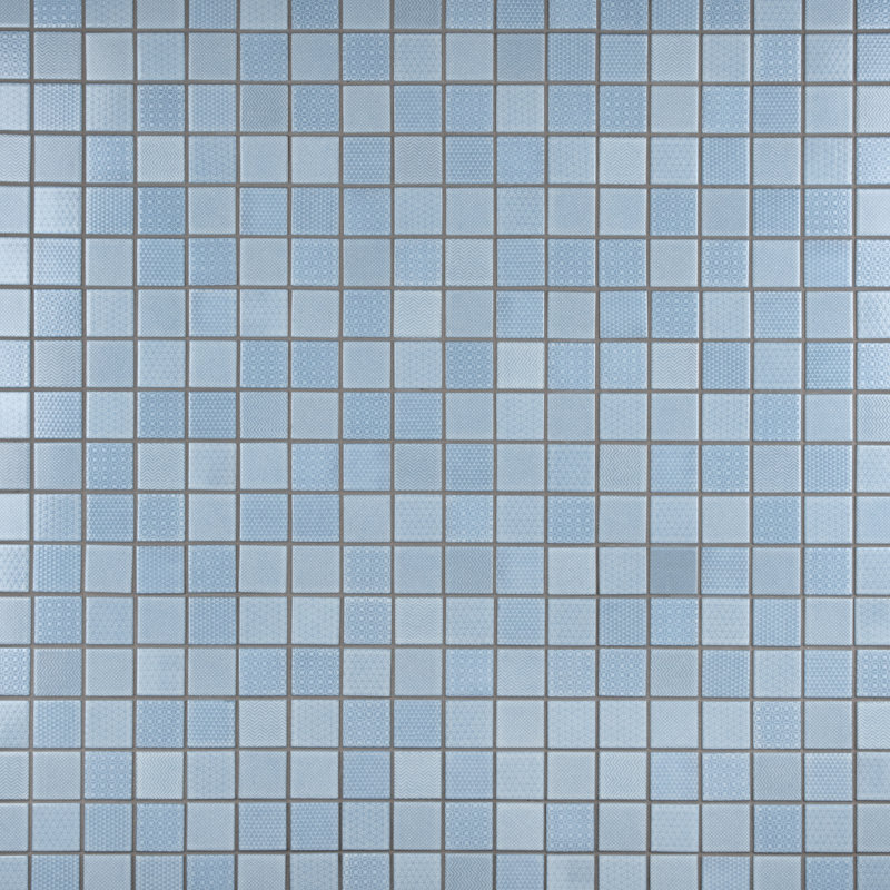 Merola Tile Celadon Aqua 11-5/8 in. x 11-5/8 in. Porcelain Mosaic Floor ...