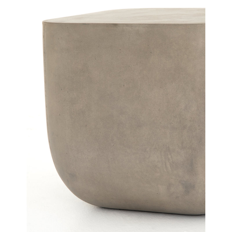 AllModern Elise Concrete Block End Table | Wayfair