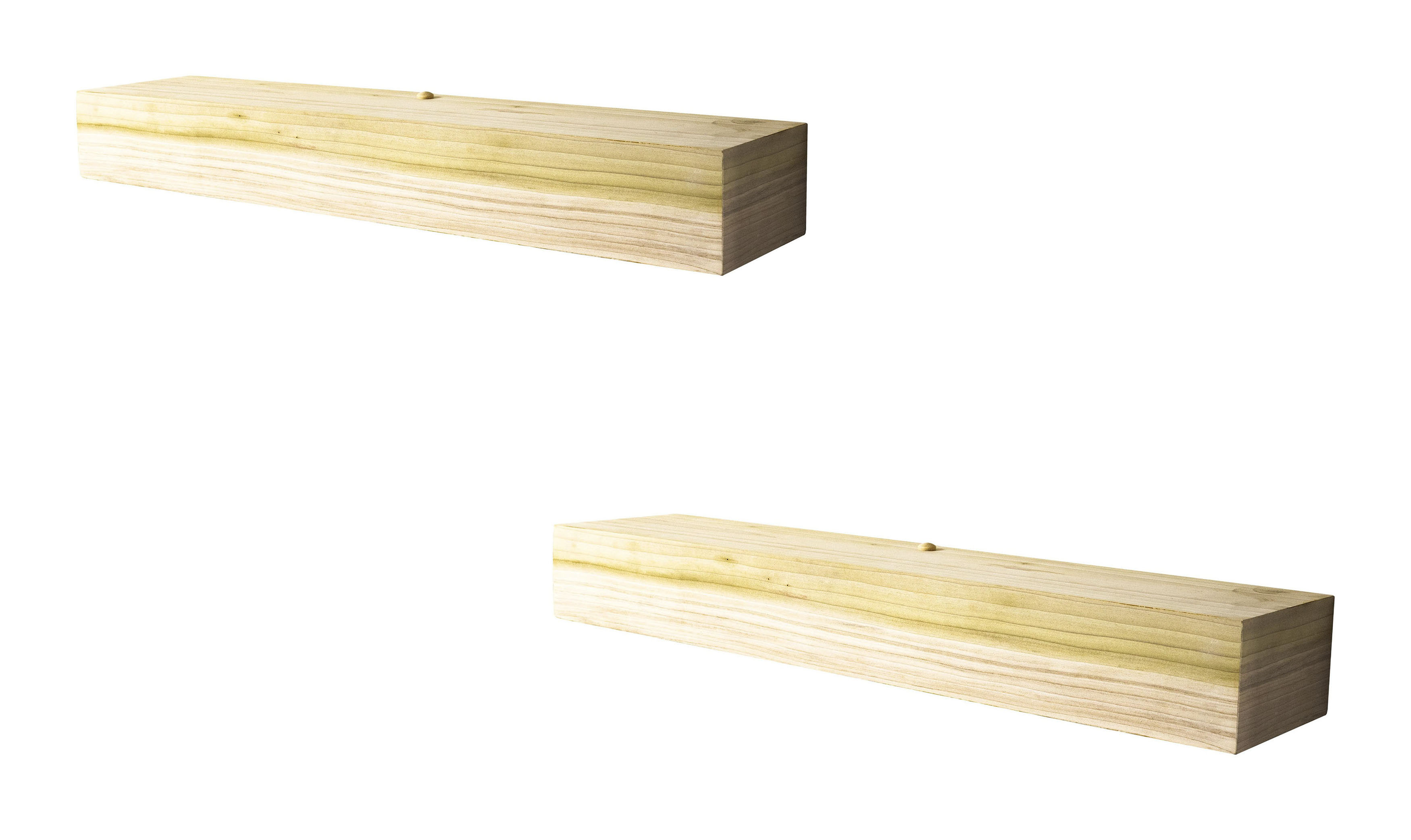 Foundry Select Rayne Poplar Floating Shelves | Wayfair
