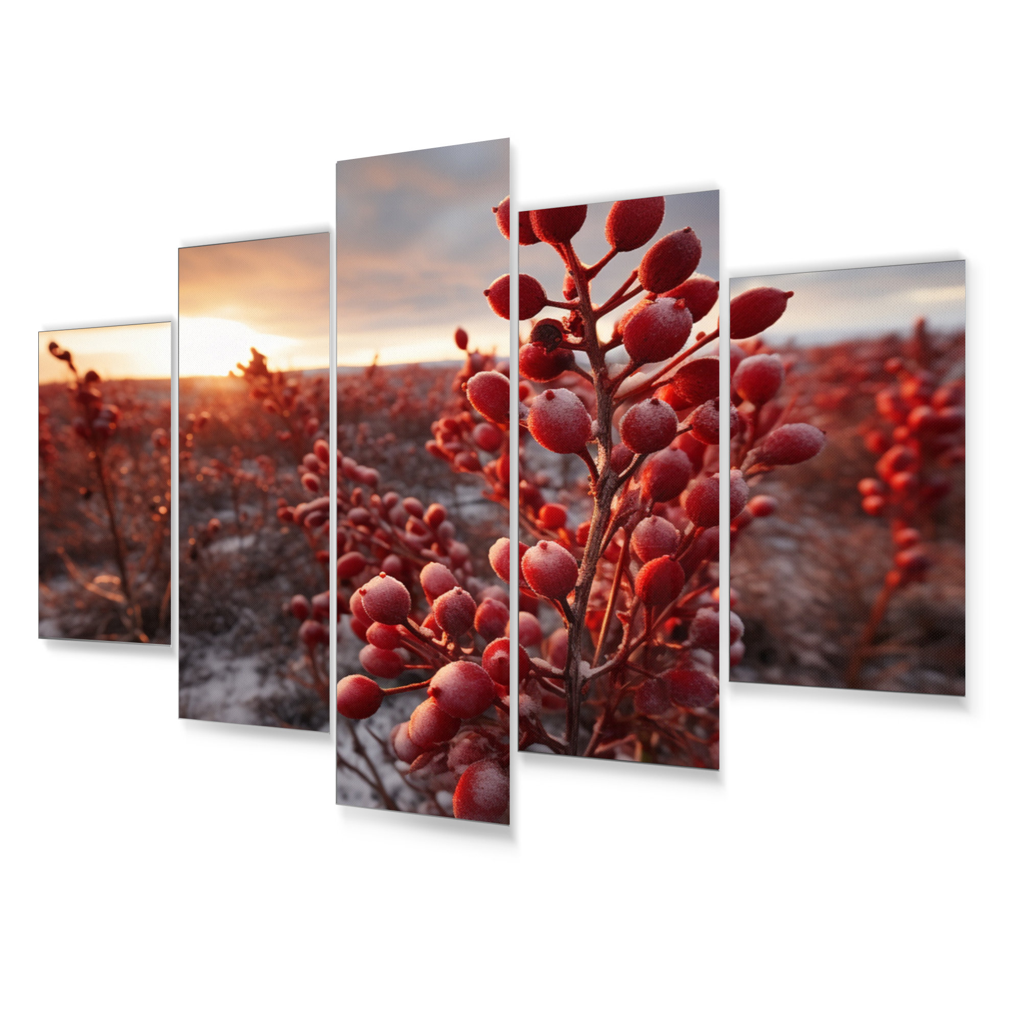 Design Art 5 Canada Canadian Tundra II Wall Decor Set Metal | Wayfair