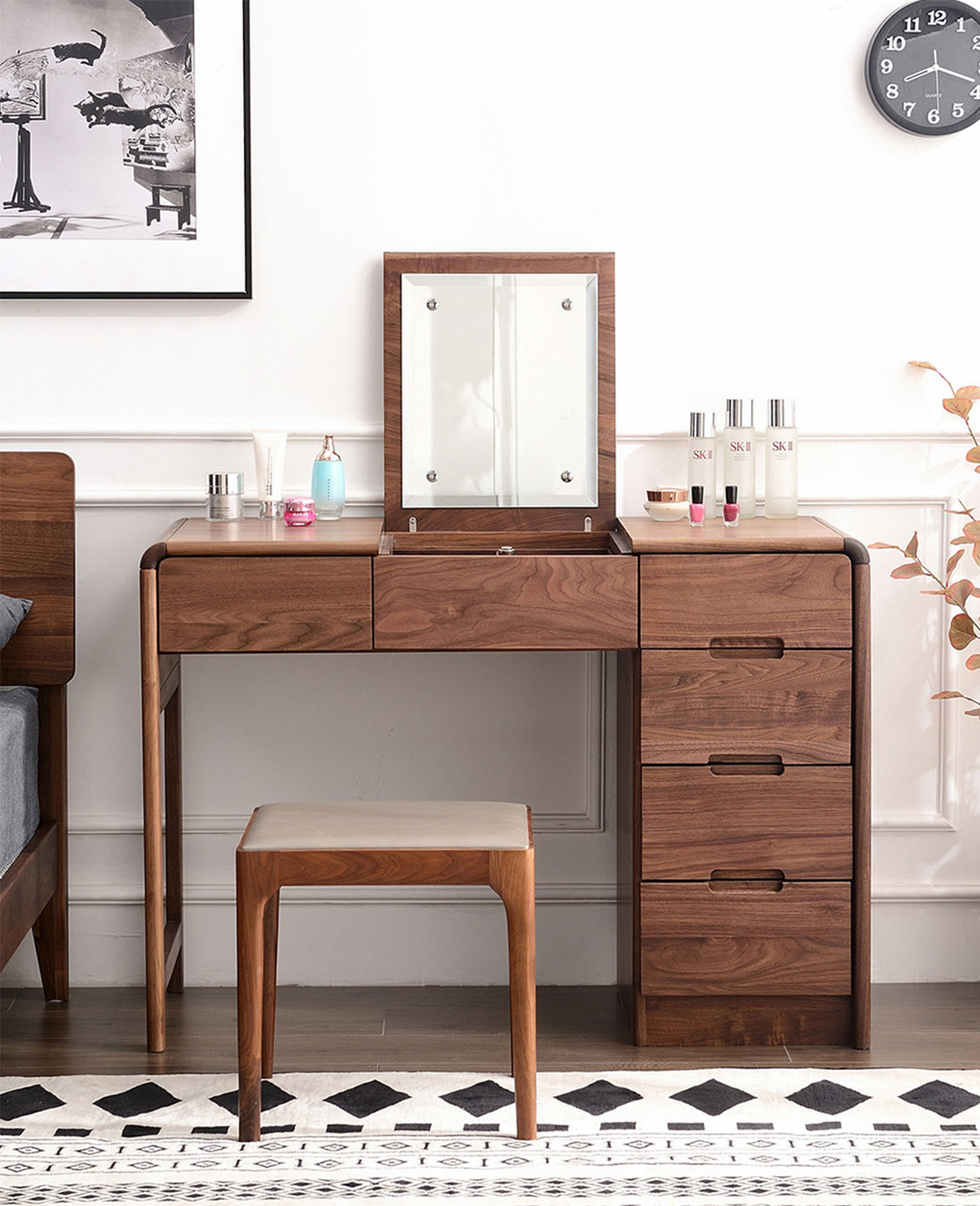 Loon Peak Solid Wood Clamshell Multi-Functional Storage Cabinet ...