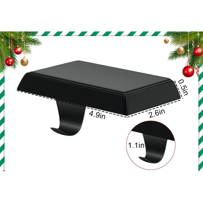 ZAALBA Set of 4 Christmas Stocking Holders for Mantel | Wayfair