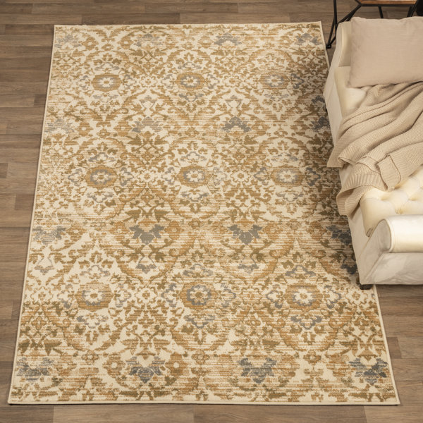 Charlton Home® Kenworthy Floral Sage Area Rug & Reviews | Wayfair