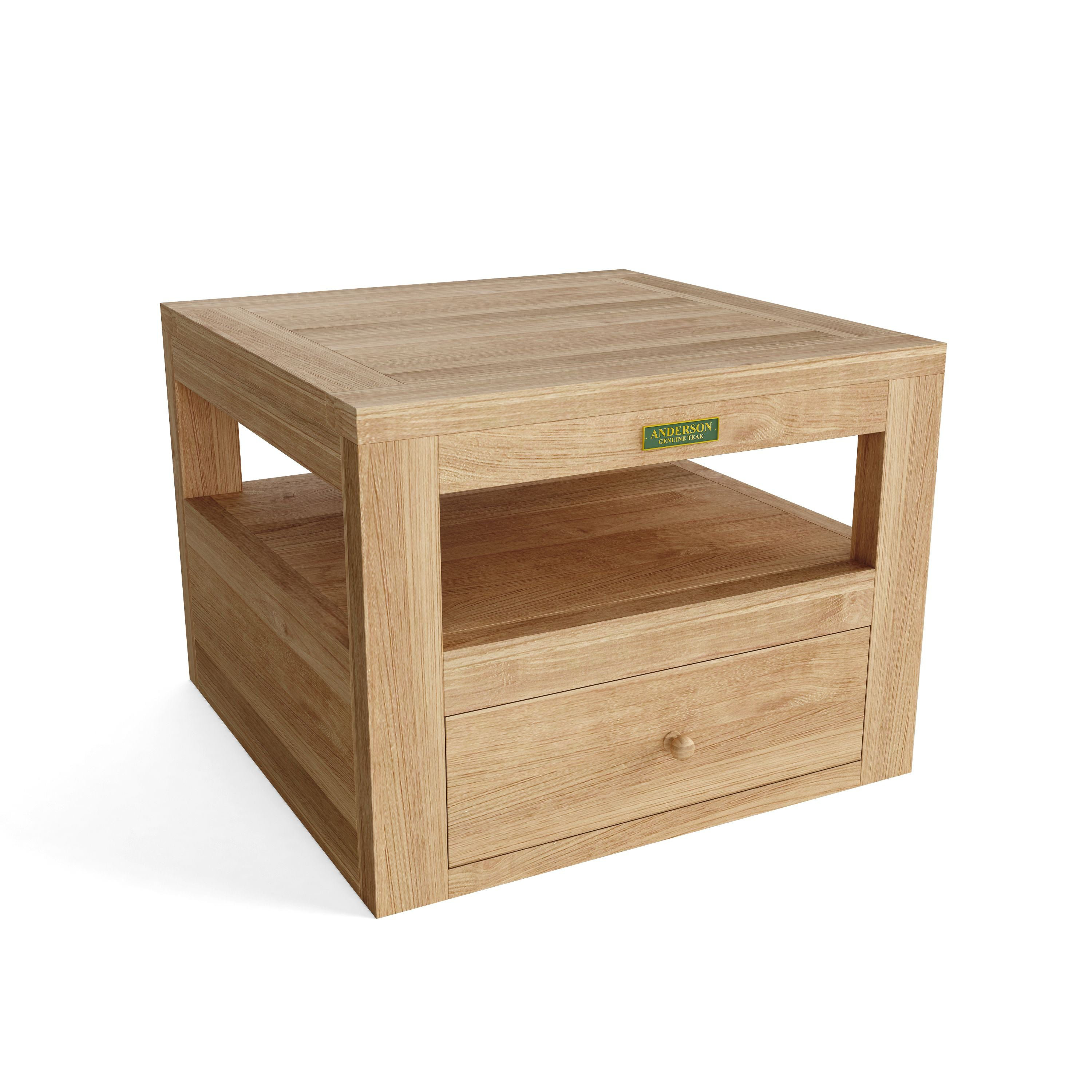 Skyline Decor Solid Wood Block End Table with Storage - Wayfair Canada