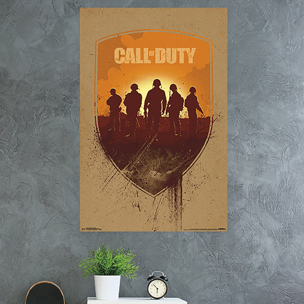 Trends International Call of Duty: WWII - Shield Paper Print | Wayfair