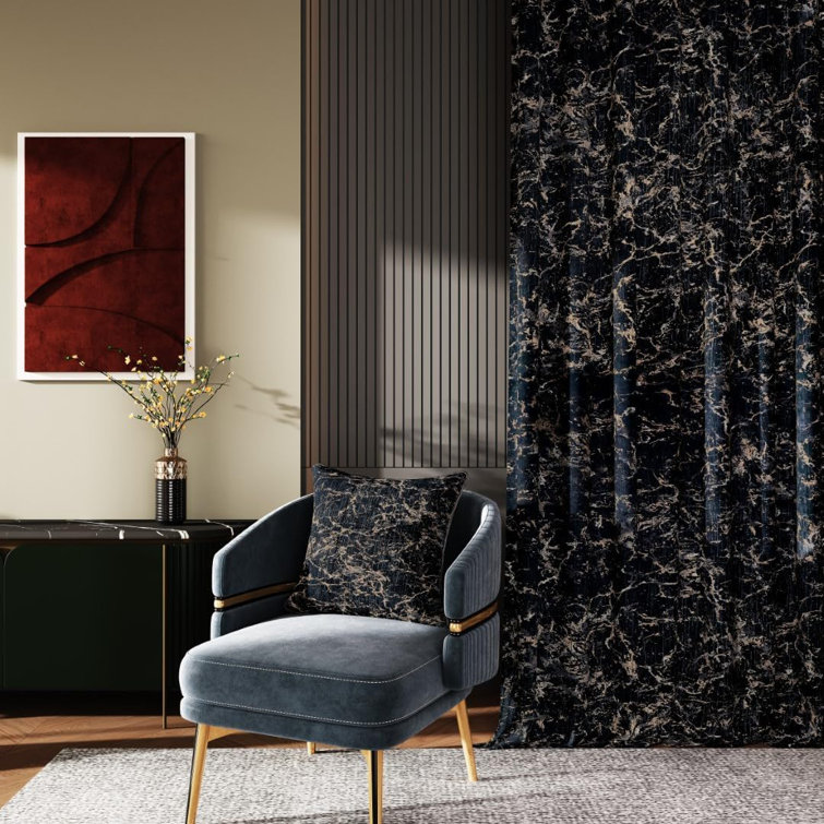 Prime Linens Velvet Blackout Curtain Pair | Wayfair.co.uk