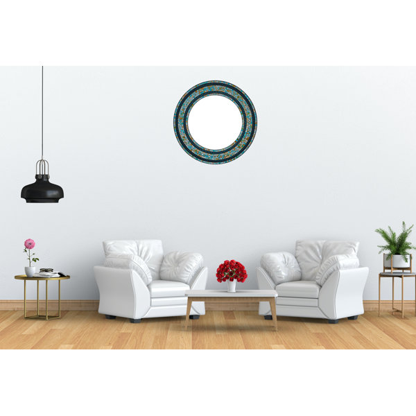 Dakota Fields Zorigs Mosaic Mirror, Wall Art Décor – Handcrafted ...