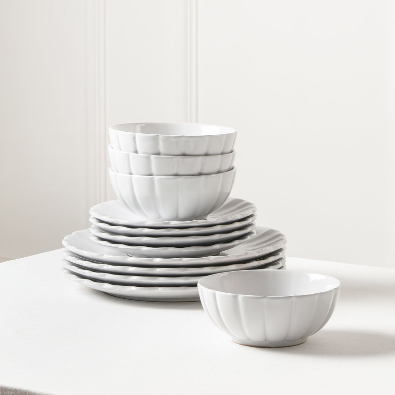 Earth & Clay Phoenix 24-Piece Dinnerware Set Stoneware | Wayfair