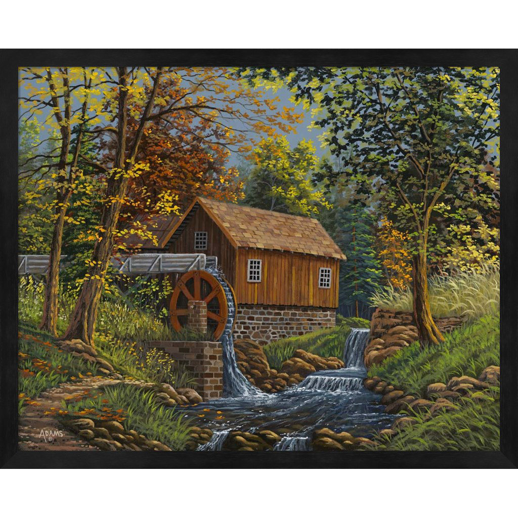 Gracie Oaks Shady Grove Mill by Gary Adams - Picture Frame Painting ...