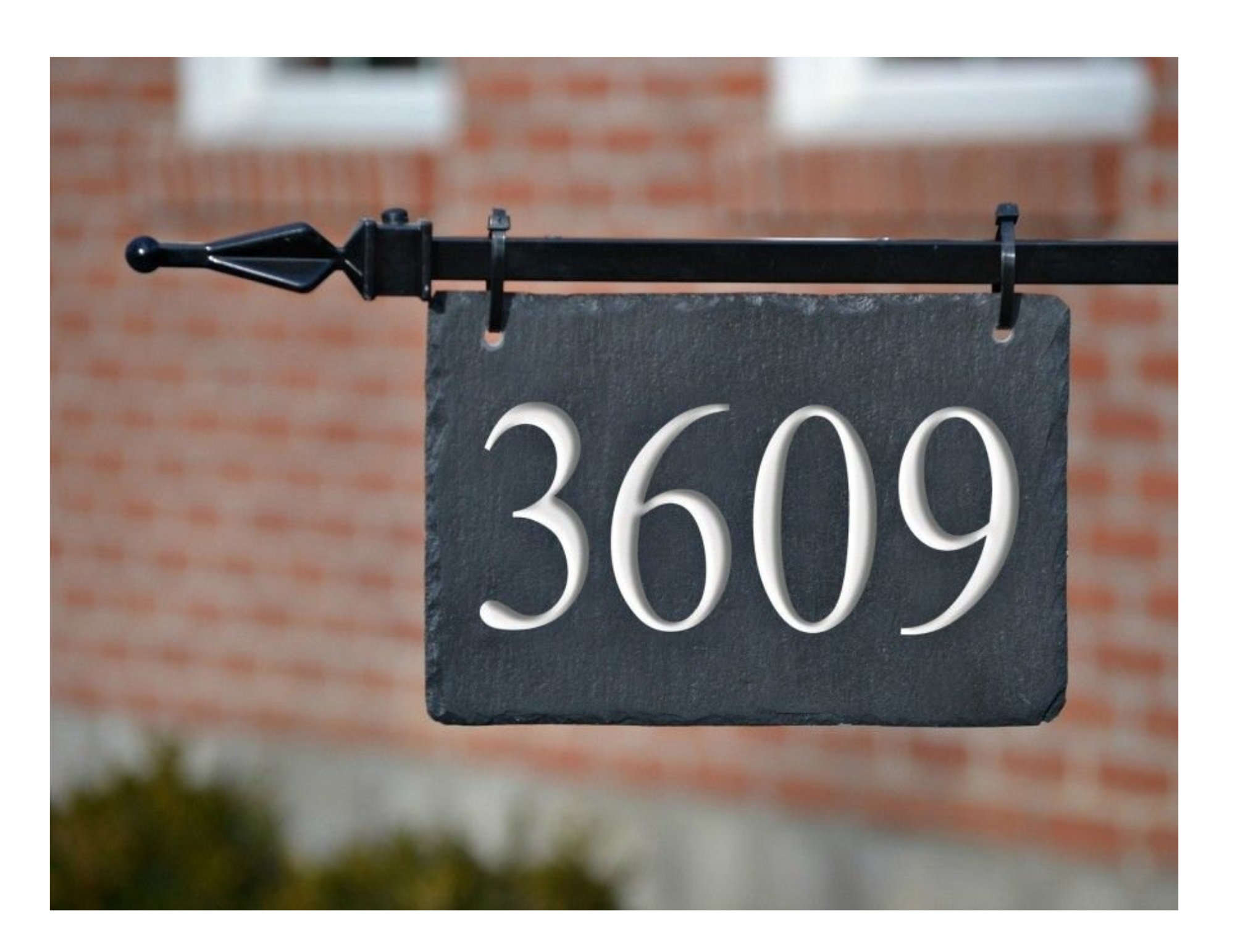 The Slate Masons 1-Line Hanging Sign & Reviews | Wayfair
