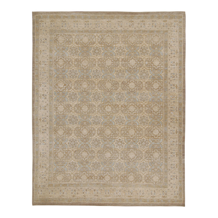 Rug & Kilim One-of-a-Kind Rectangle 11'10" X 15' Silk Area Rug in Brown ...