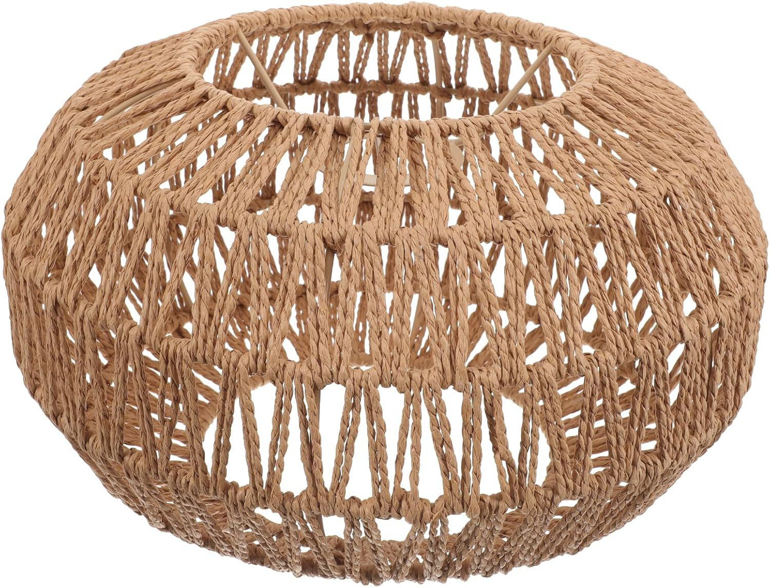 Dakota Fields Rattan Woven Lamp Shade, Boho Style Pendant Light Cover ...