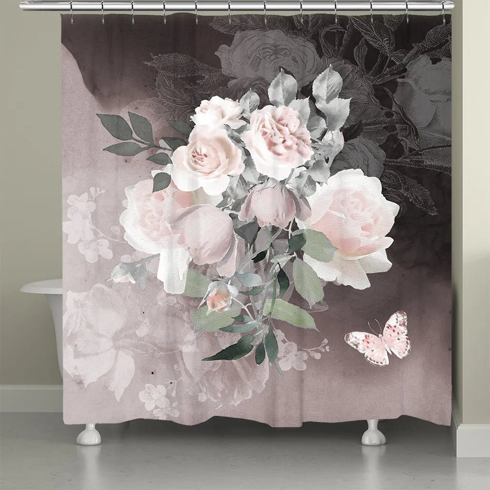 East Urban Home Kulveer Floral Shower Curtain | Wayfair