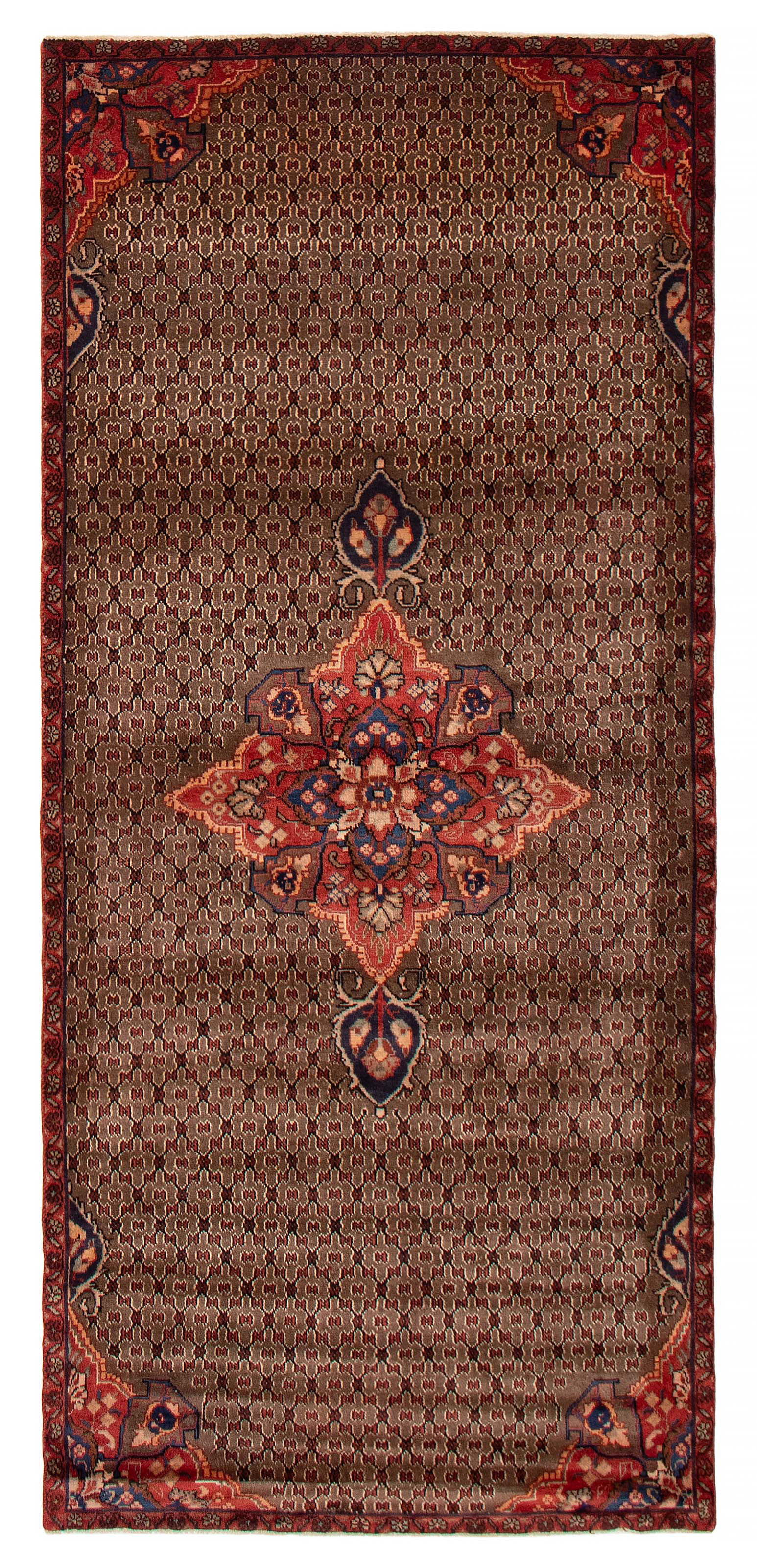 Isabelline Irati One-of-a-Kind 4'1" X 8'10" 1990s Wool Area Rug Brown ...