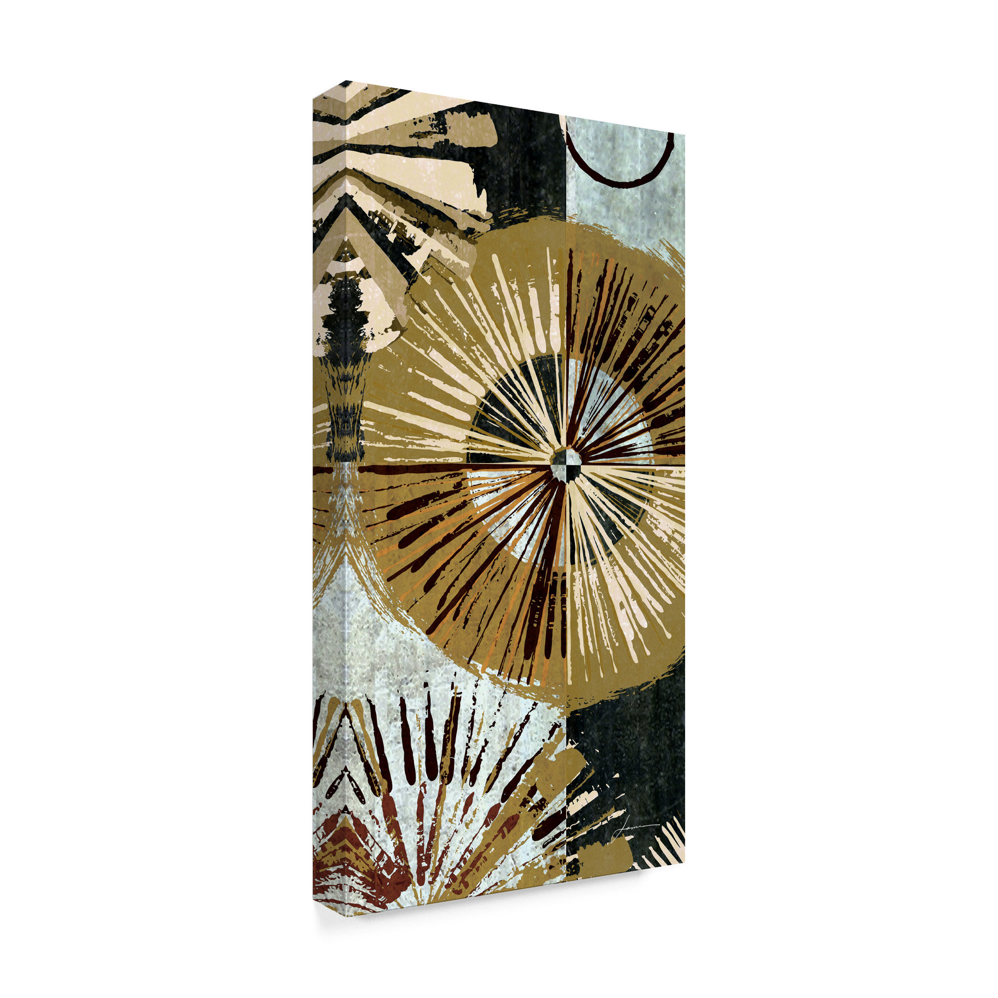 Ebern Designs 'Outburst I' Graphic Art Print on Wrapped Canvas | Wayfair