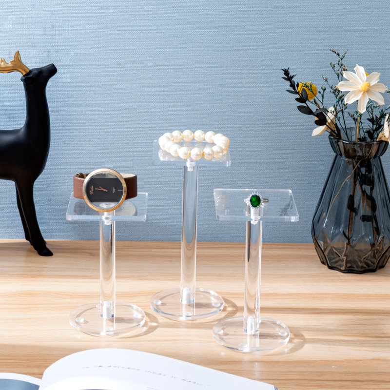 Wrought Studio™ 3 Piece Acrylic Jewelry Display Stand | Wayfair