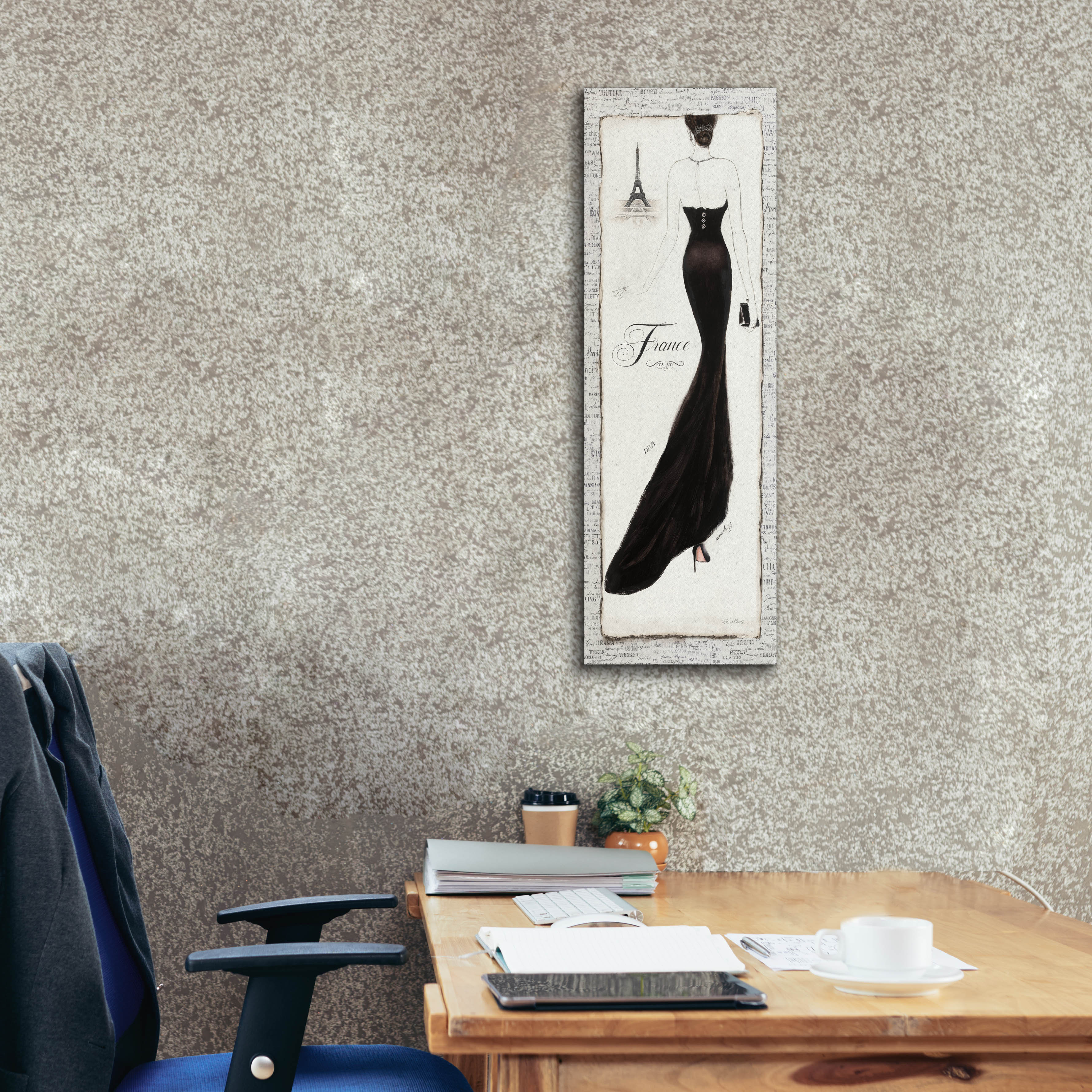 House of Hampton® Epic Graffiti 'Elegance 1' by Emily Adams Canvas Wall ...