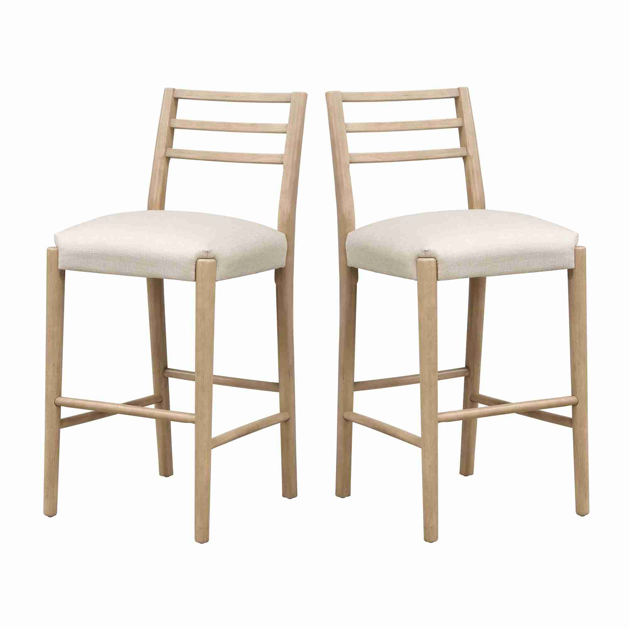 August Grove® Bar Stool With Ladder Back (SET OF 2) | Wayfair