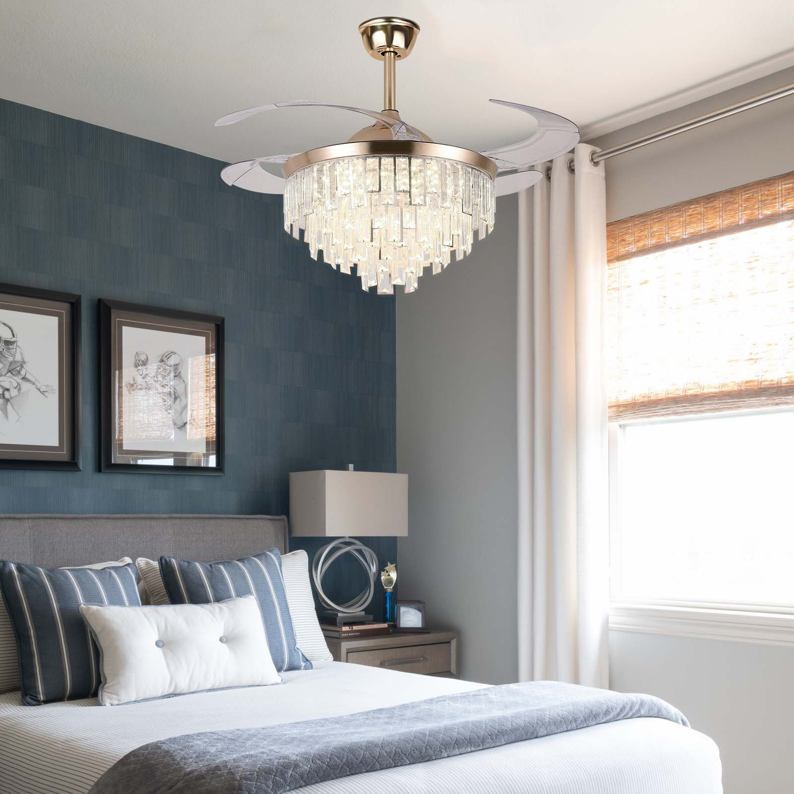 Mercer41 Shorif 42'' Ceiling Fan with LED Lights | Wayfair