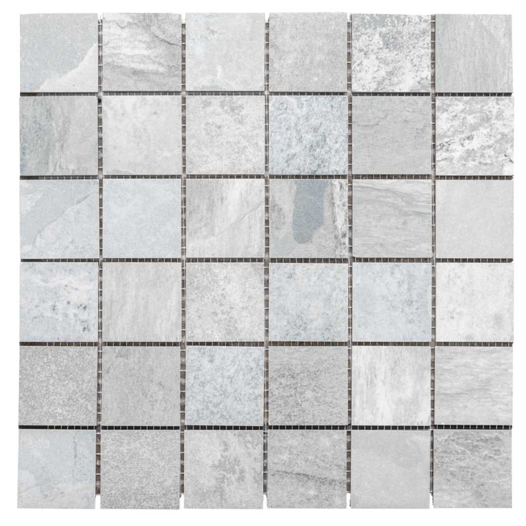 The Tile Life Wells Stone 2" x 2" Porcelain Mosaic Wall and Floor Tile ...