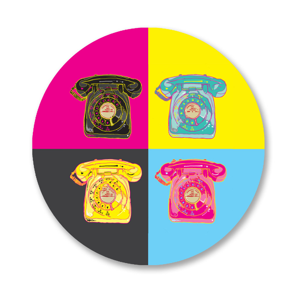 DecorumBY Telephone - Round Unframed Print | Perigold