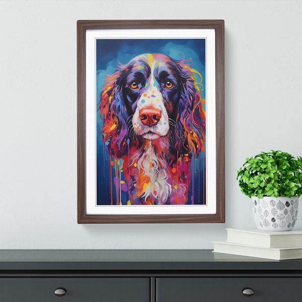 Marlow Home Co. English Springer Spaniel Abstract - Single Picture ...