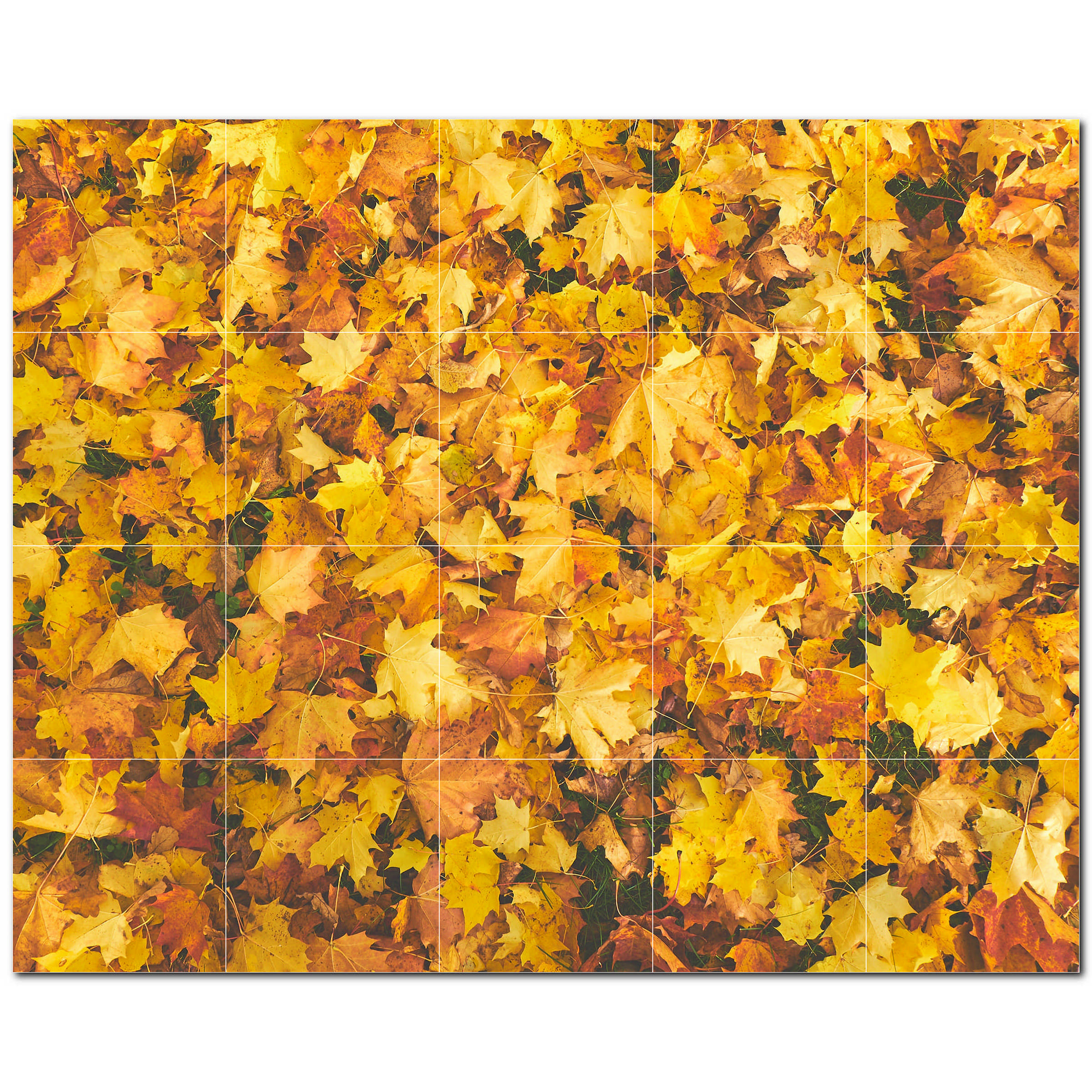 Picture-Tiles.com 40" x 32" Ceramic Autumn Photo Decorative Mural Tile ...