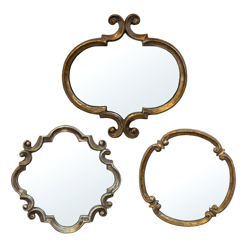 House of Hampton® Seema Contemporary Meadow Wall Glam Mirror Set ...
