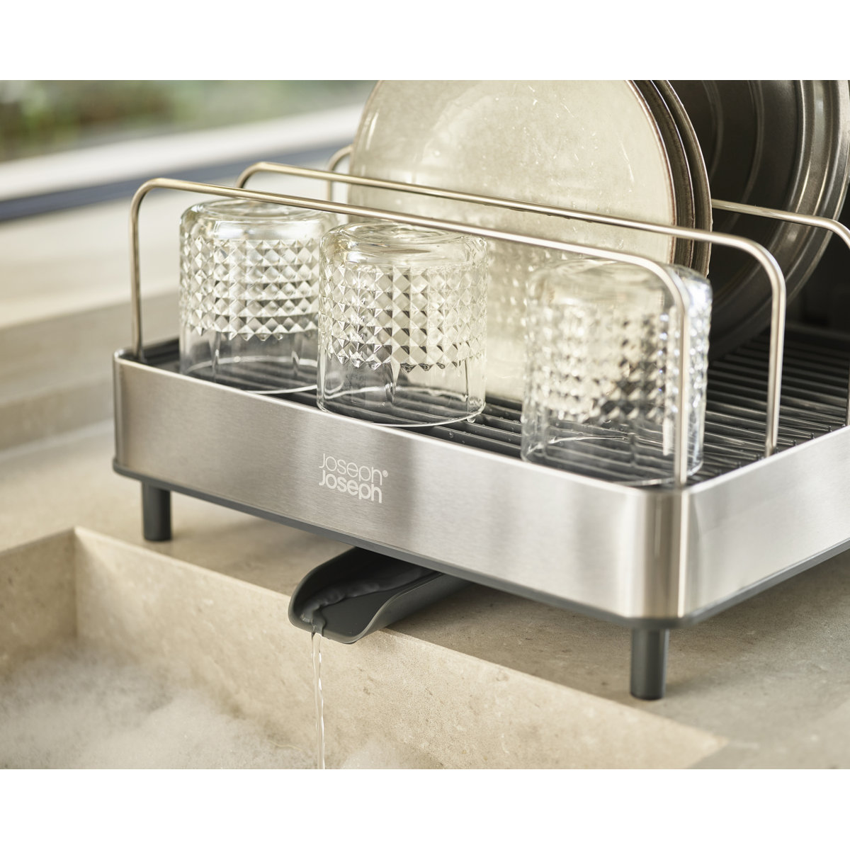 Joseph Joseph Extend Max Steel Expanding Dish Rack for Cookware ...